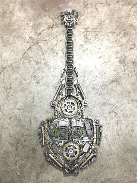 Welded Scrap Metal Beetle Guitar Rbeetle