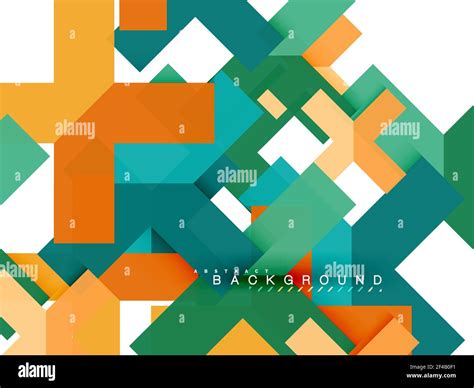 Multicolored Abstract Geometric Shapes Geometry Background For Web Banner Multicolored