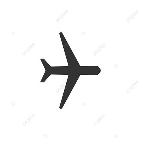 Flat Design Vector Illustration Of A Plane Symbol Airplane Icon And