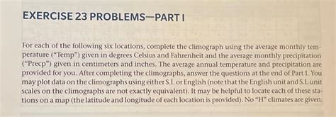 Solved Exercise 23 Problems Part I For Each Of The Following