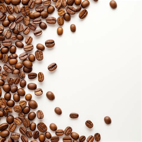 Premium Ai Image Coffee Beans On White Background