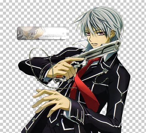 Zero Kiryu Kaname Kuran Yuki Cross Vampire Knight Png Kiryu Vampire