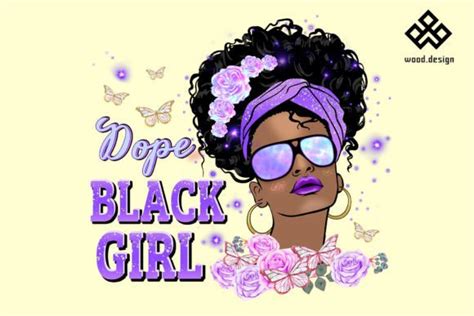 Dope Black Girl Afro Woman Png Design Graphic By Wooddesign · Creative
