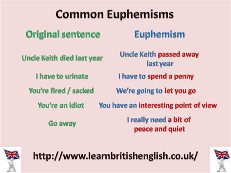 Euphemism Examples