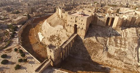 Aleppo Citadel Medieval Fortified Palace Aleppo Citadel Drawing