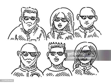Man Wearing Sunglasses Drawing High Res Illustrations Getty Images