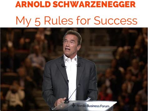 Arnold Schwarzenegger My 5 Rules For Success Mohammad Rasel