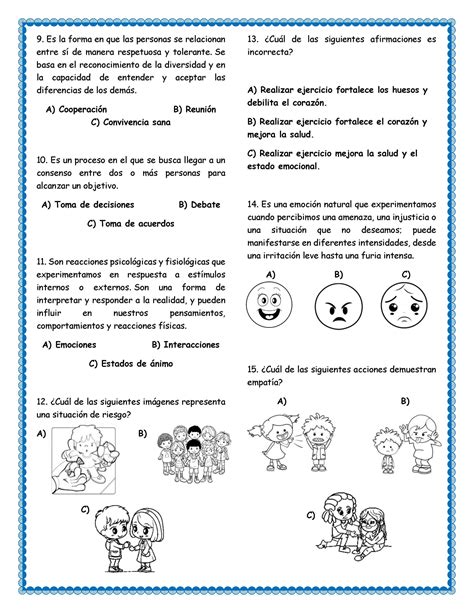 Examen Diagnostico Por Campos Formativos 4ºpágina09 Imagenes Educativas