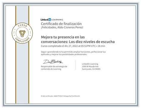Certificate Of Completion Aldo Cisneros Perez
