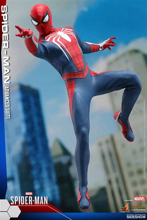 Hot Toys Marvel Spider Man Advanced Suit 16 Figure Video Game Version