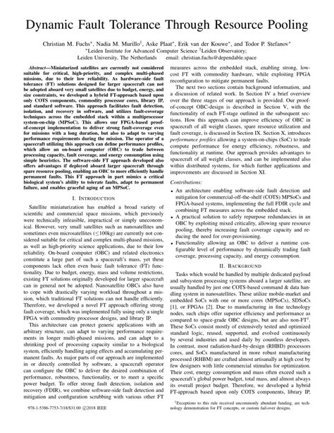 Pdf Dynamic Fault Tolerance Through Resource Pooling