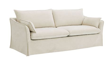 Shane Beige Linen Sofa With 2 Pillows Pier 1