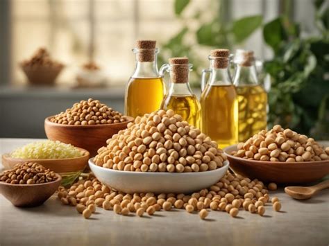 Premium Ai Image Soybean Oil Soybean Food And Beverage Products Food
