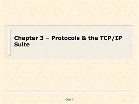 Ppt Chapter 3 Protocols And The Tcpip Suite Powerpoint Presentation Id4784399