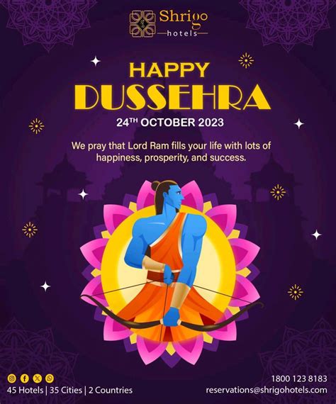 Deepak Dangwal On Linkedin Shrigohotels Happydussehra Vijayadasami Festiveseason