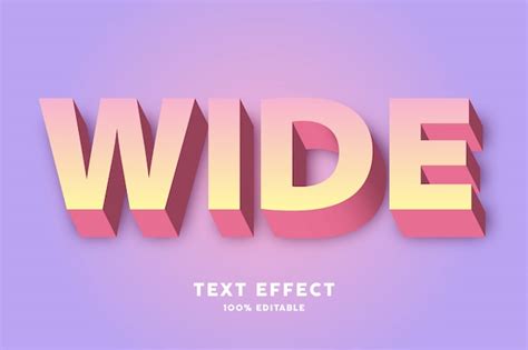 Premium Vector 3d Retro Color Gradient Text Effect