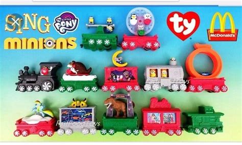 Mcdonalds ~collectible~ Character Train Set 2017 Mlp Ty Minions