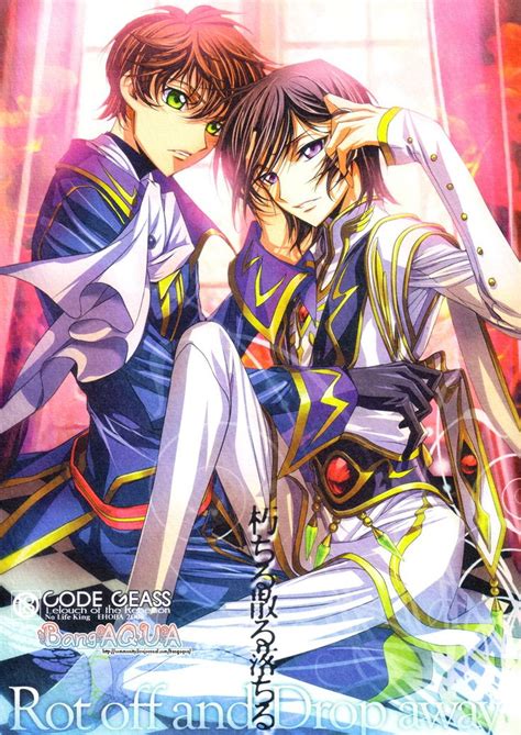 Lelouch Vi Britannia X Suzaku Kururugi Code Geass Lelouch Of The