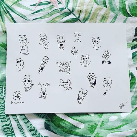 Cartoon Character Facial Expression Drawings Beautiful Dawn Designs