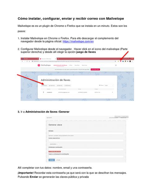 Cómo Instalar Y Configurar Mailvelope Pdf
