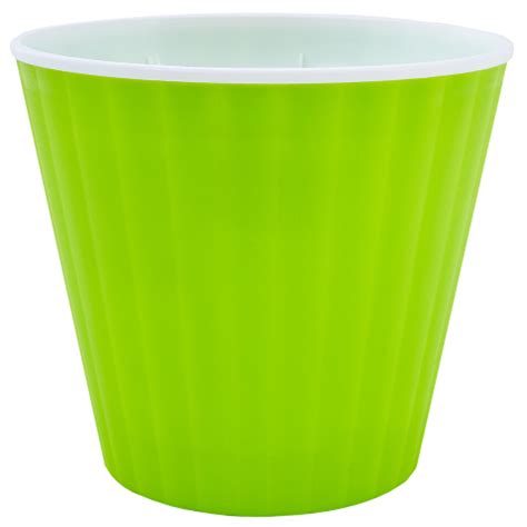 Вазон Ібіс круглий подвійний 179х147 см 24 л оливковий білий Алеана