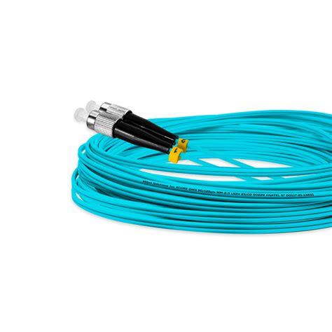Cordão Óptico 10m Fcpc Lcupc Mm 50125 Om3 Duplex 20mm Lszh Fibra