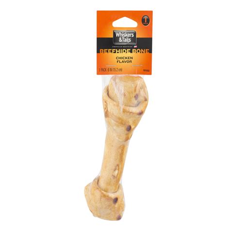 Whiskers And Tails Beefhide Bone Chicken Flavor 1 Ct Shipt