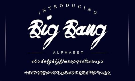 Premium Vector Brush Alphabet Font Uppercase Handwritten Brushstroke