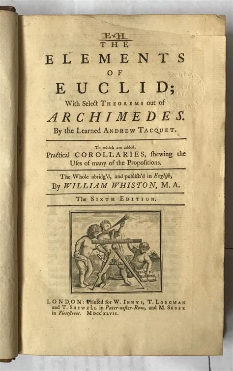 The Elements Of Euclid With Select Theorems Out Of Archimedes… De