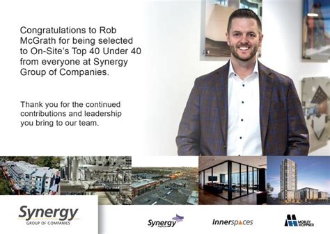 I Am Proud And Excited To Be Recognized Amongst Such An Impressive Group Rob Mcgrath 70