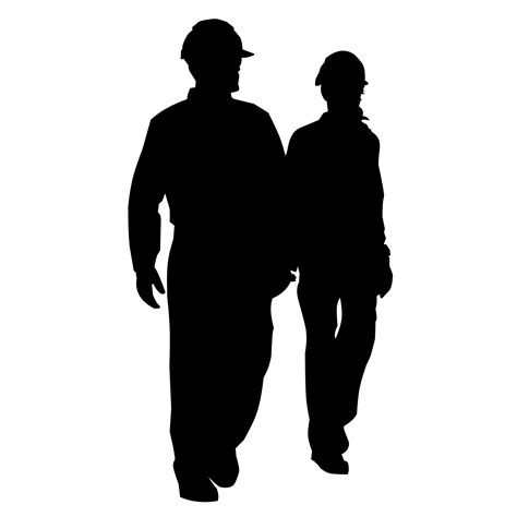Mine Worker Silhouette Illustration 44023331 Vector Art At Vecteezy