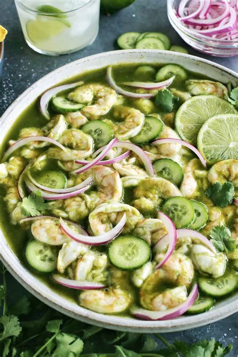 Easy Shrimp Aguachile Recipe L A Farmgirls Dabbles