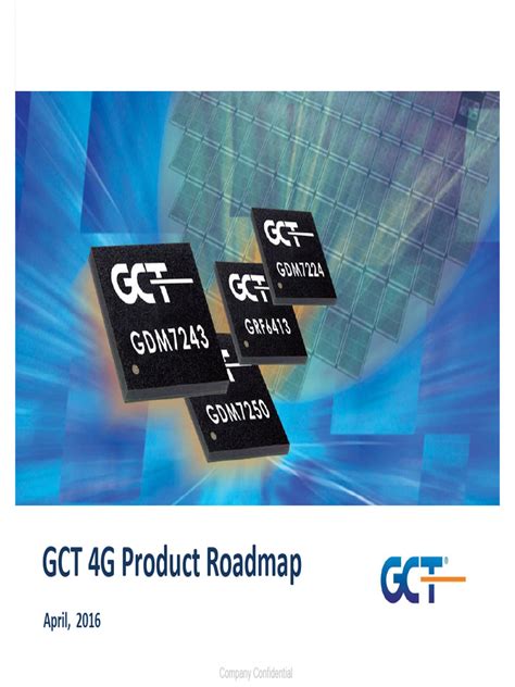 Gct 4g Product Roadmap Update 160405 Rev3 Pdf Software Defined