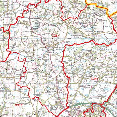 Colchester Postcode Map Co Map Logic