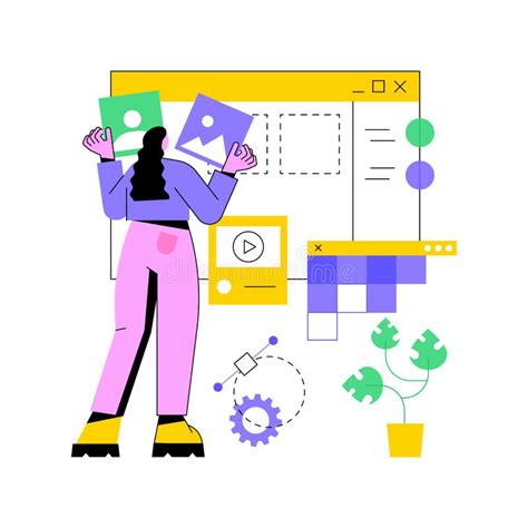 Front End Development Abstract Concept Vector Illustration Stock