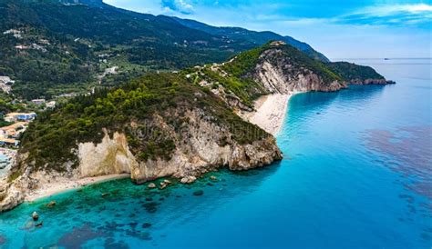 Agios Nikitas Beach On Lefkada Island Greece Stock Image Image Of
