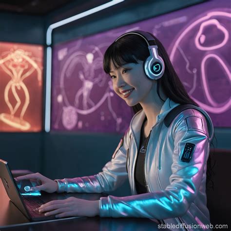 Futuristic Ai Assistant Stable Diffusion Online