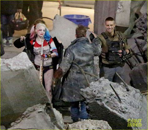 Jared Leto Fights And Kisses Margot Robbie For Suicide Squad Photo