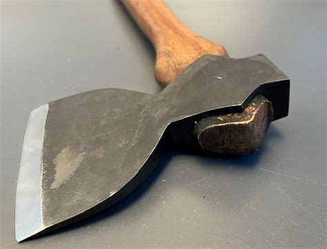 Gorgeous Single Bevel Side Axe W Rosewood Handle Right Hand Bench Axe Jim Bode Tools