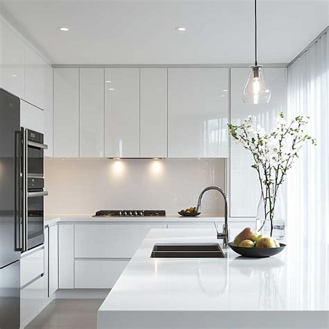 Luxury Modern White Kitchen Designs Timeless Elegance In White Tones