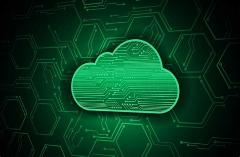 Premium Vector Cloud Computing Circuit Future Technology Concept