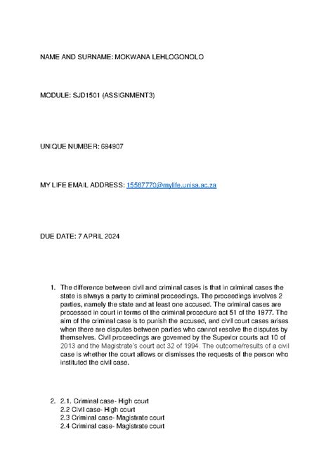 Sjd Assignment 3 Summary Social Dimension Of Justice Name And