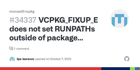 Vcpkgfixupelfrpath Does Not Set Runpaths Outside Of Package Folder · Issue 34337 · Microsoft
