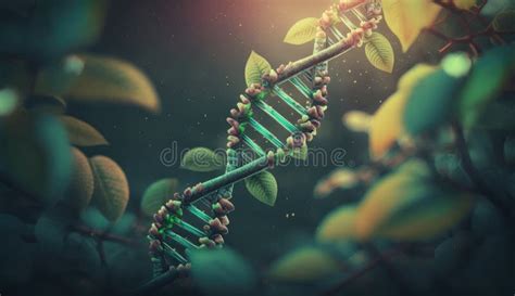 Human Dna Gene Green Nature Concept Stock Illustration Illustration