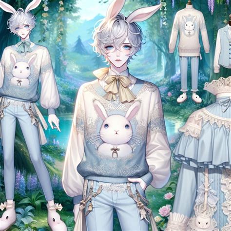 Explore Anime Boy Bunny Outfit Art