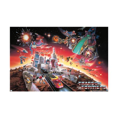 Trends Hasbro Transformers 1986 Key Art A Poster