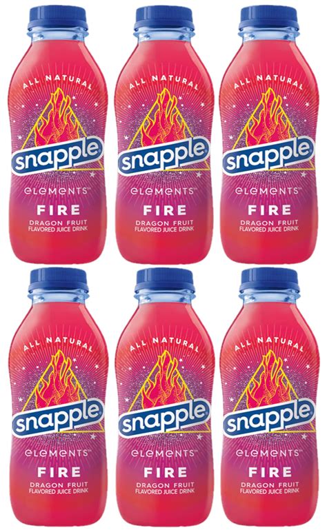 Experience The Fiery Essence Of Snapple Elements Dragon Fruit Flavor