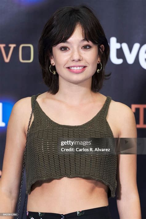 Spanish Actress Anna Castillo Attends Estoy Vivo Photocall During