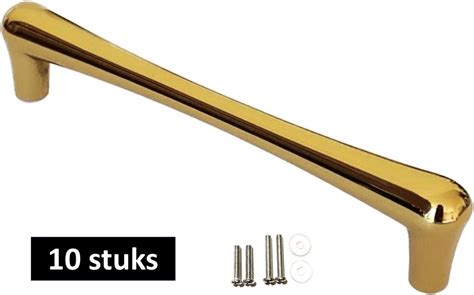 Handgrepen Handgreep Goud 128 Mm 10 Stuks Handgrepen Kast