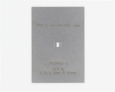 Proto Advantage Dfn 8 0 65 Mm Pitch 3 0 X 3 0 Mm Body Stainless